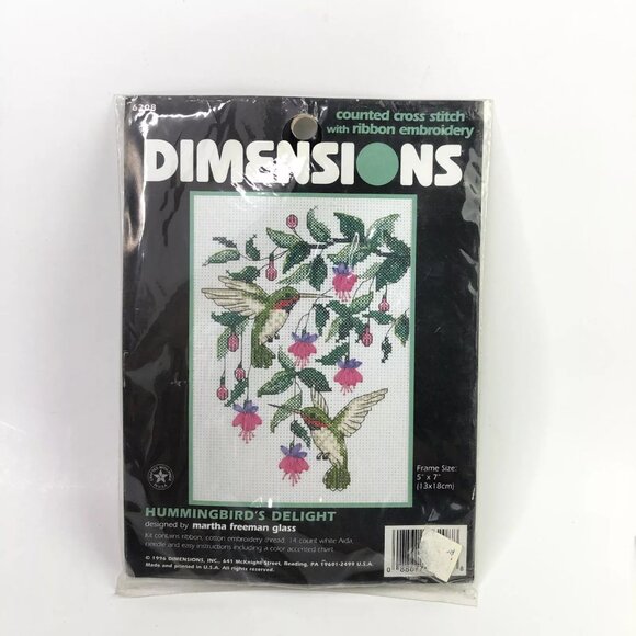 Art | Hummingbirds Delight Ribbon Embroidery Dimensions Counted Cross ...